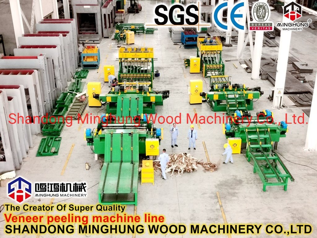 Wood Log Processing Machine Veneer Core Peeling Cutting Machine