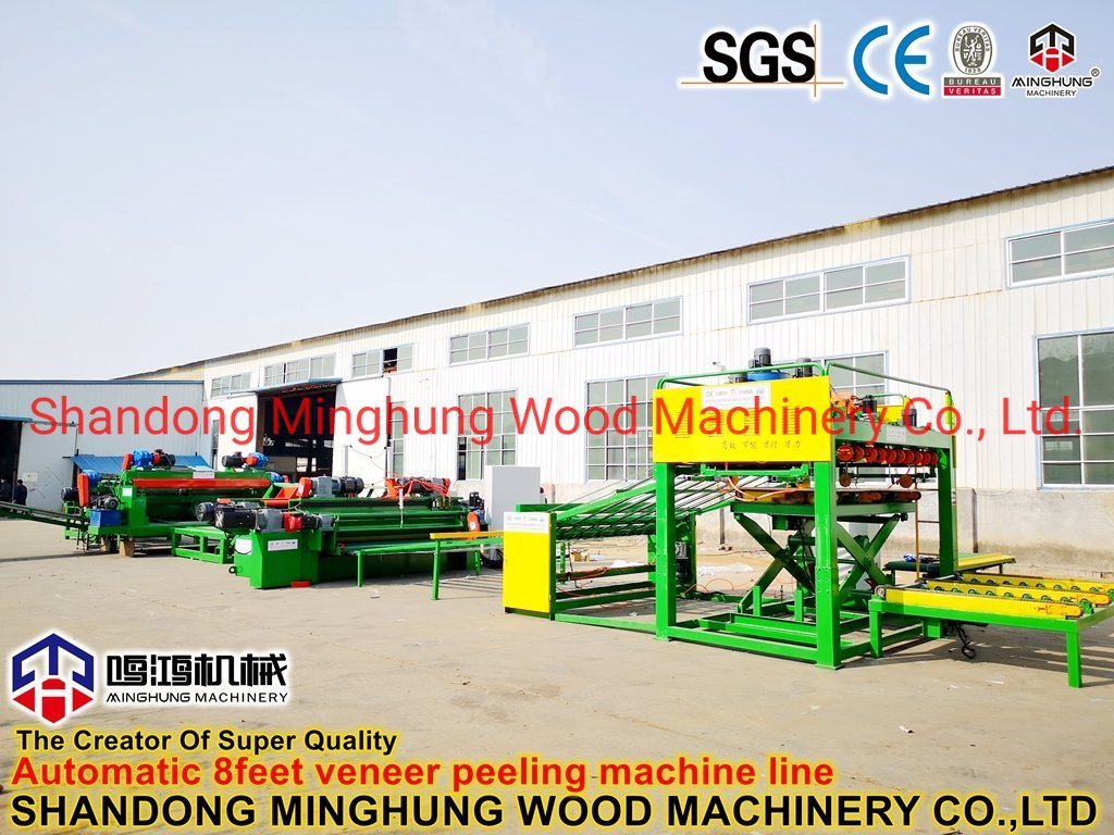 Spindleless Veneer Production Peeling Lines for Peeled Veneer Sheet ...