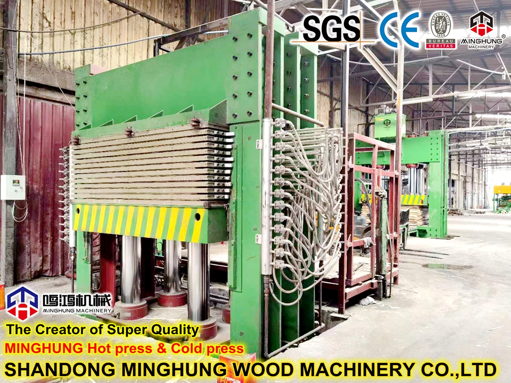800ton 12 Layers Hydraulic Woodworking Plywood Hot Press Machine ...