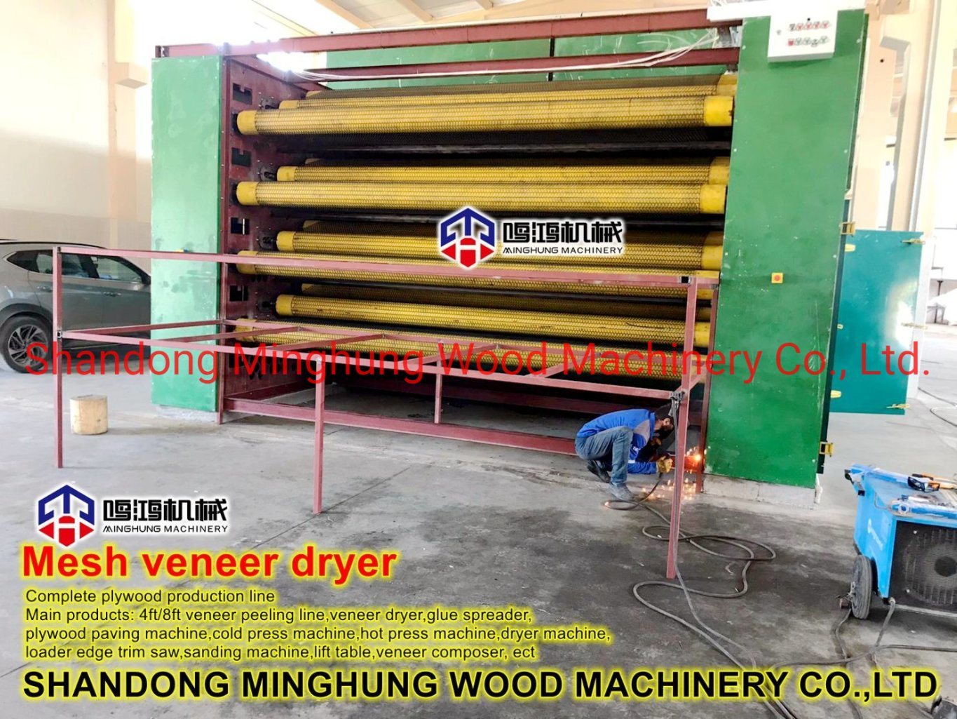 Veneer Drying Process Roller Dryer