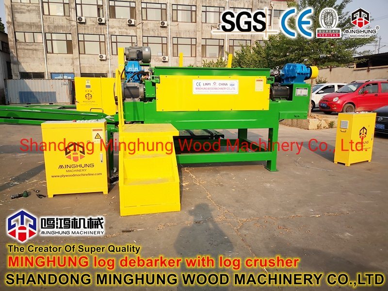 4feet Rotary Wood Log Debarking Machine with Chipper Shredder