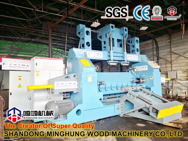 Spindle Wood Log Rotary Cutting Lathe Machine